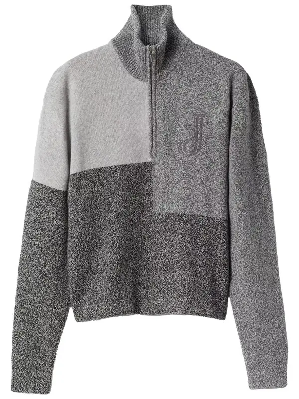 Jacquemus The Orlando Trucker With Turtleneck And Zip - Grey