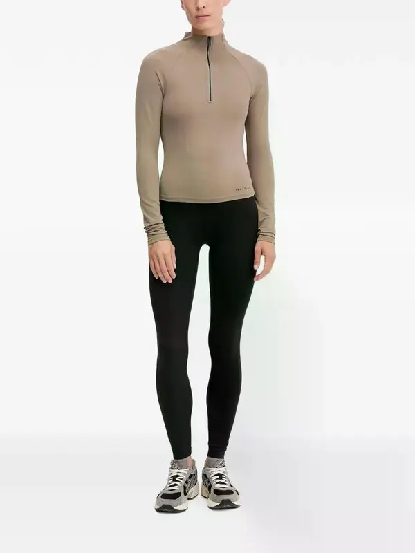 P.E Nation Routine Half-zip Mock-neck T-shirt
