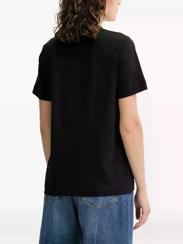 Munthe Tylie Embroidered-detail Cotton T-shirt