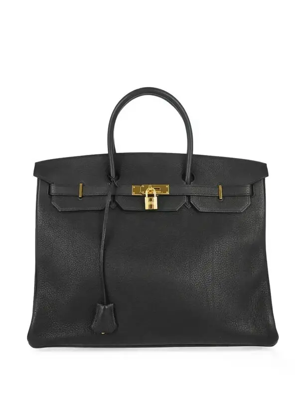 Hermès 2003 Togo Birkin 40 Tote Bag - Black