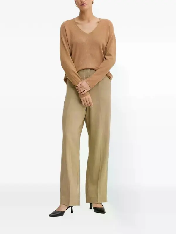 OUI Freyja V-neck Knitted Pullover