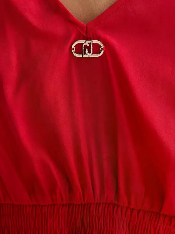 Liu Jo Bow-detail Peplum Blouse