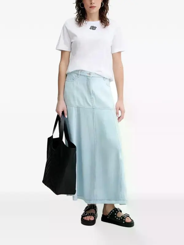 Munthe Tylie Embroidered T-shirt - White
