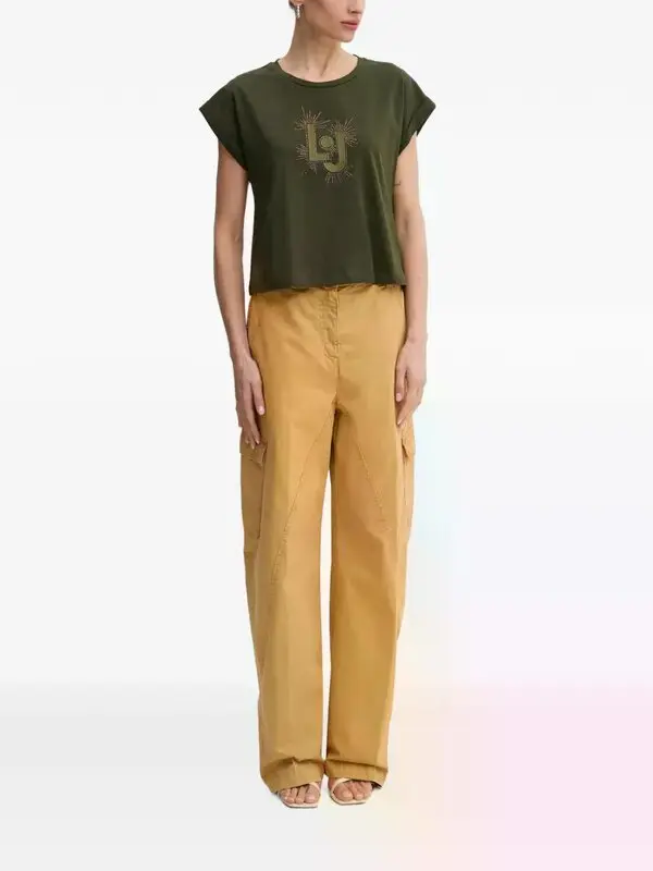 Liu Jo Logo-embroidered T-shirt