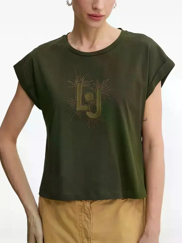 Liu Jo Logo-embroidered T-shirt