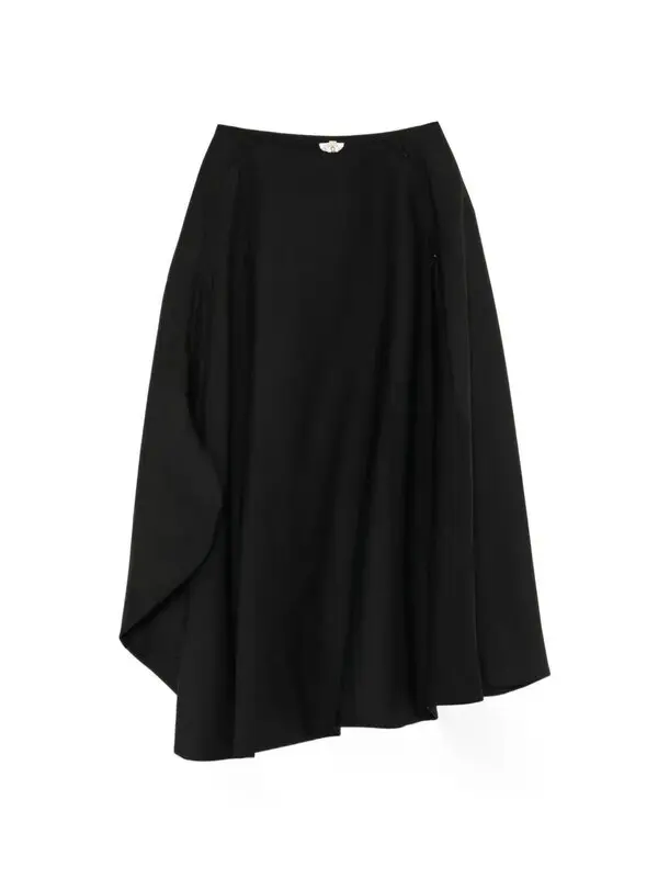 Comme Des Garçons Asymmetric Draped Skirt - Black