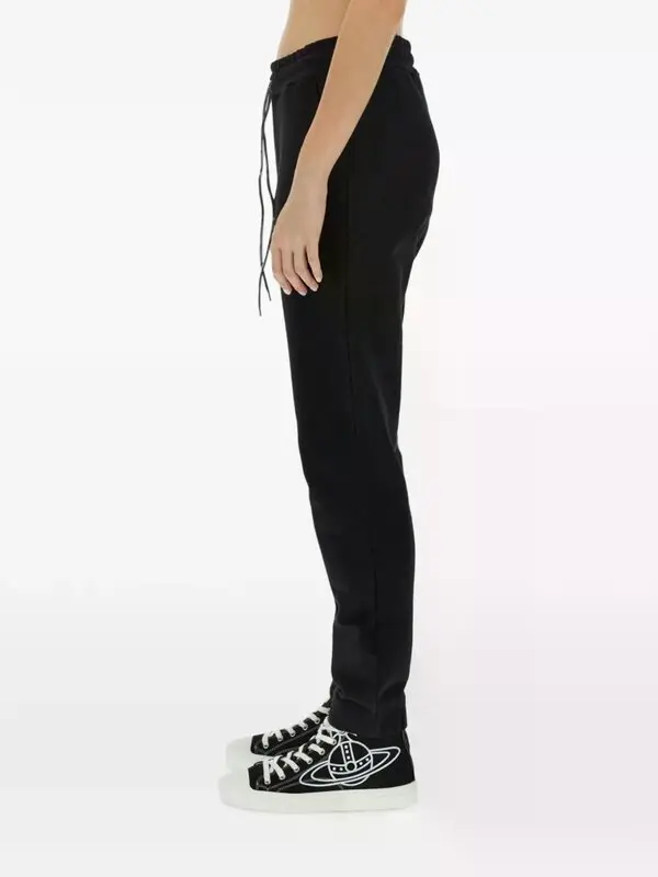 VIVIENNE WESTWOOD Spray-print Orb Track Pants - Black