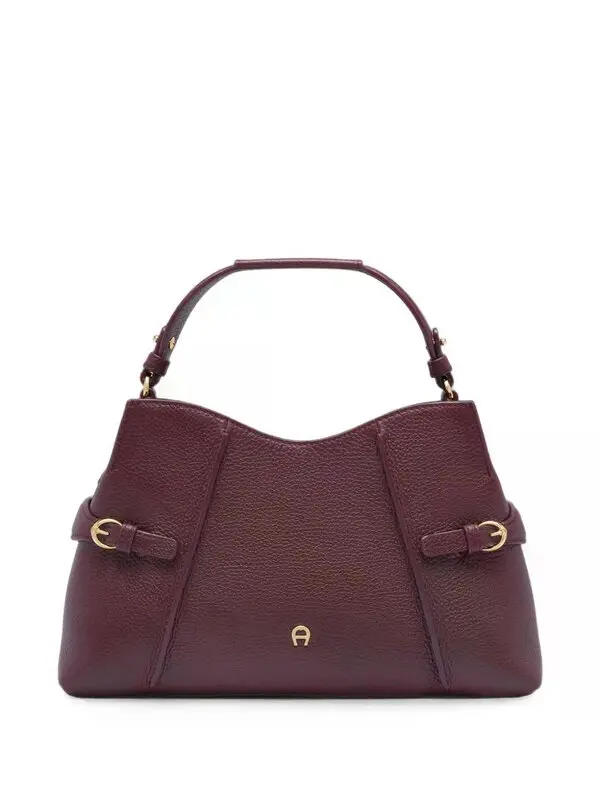 AIGNER Medium Cavallo Buckle-detail Leather Tote Bag