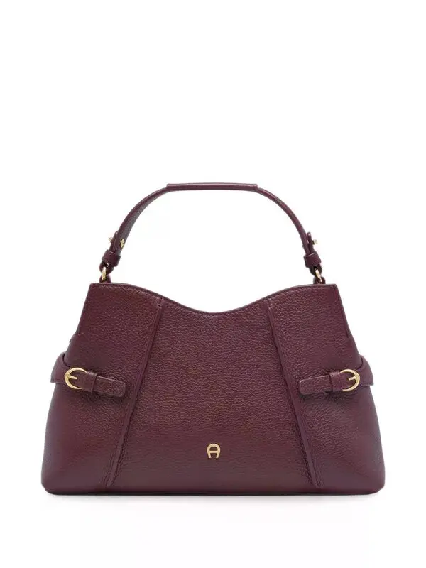 AIGNER Medium Cavallo Buckle-detail Leather Tote Bag