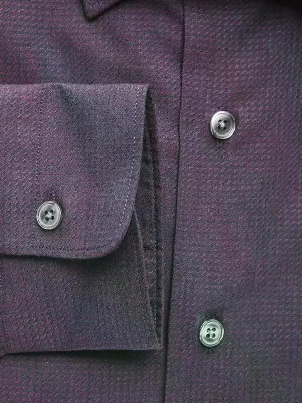 ROBERT FRIEDMAN Textured-weave Slim-fit Shirt