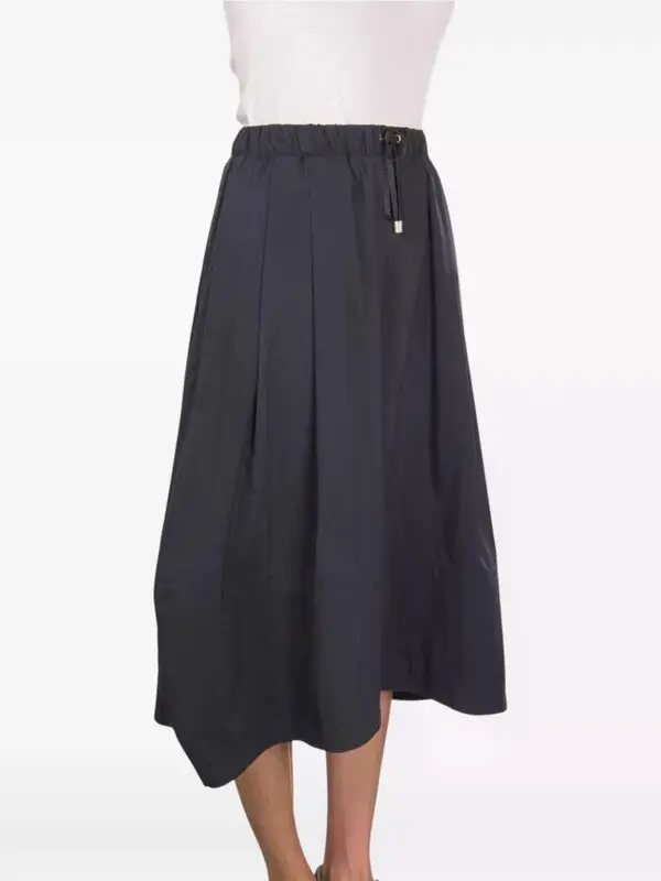 GRAN SASSO Drawstring Pleated Skirt
