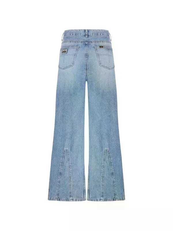 LOIS Faded Slit-detail Jeans