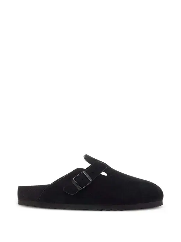 BIRKENSTOCK Boston Buckle-fastening Mules - Black