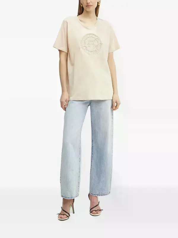 Liu Jo Embroidered-logo Round-neck T-shirt