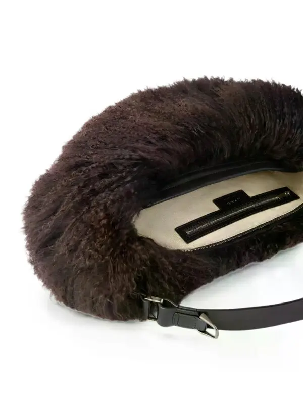 LEMAIRE Quiver Clip Bag In Mongolian Lambskin