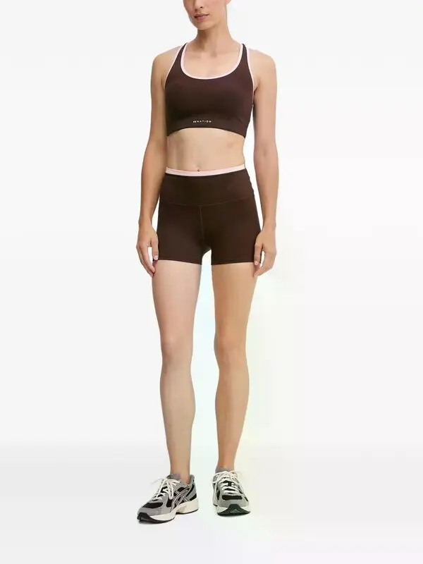 P.E Nation Logo-print Racerback Sports Bra