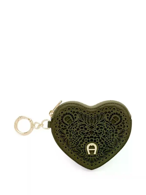 AIGNER Laser-cut Heart-shaped Coin Purse