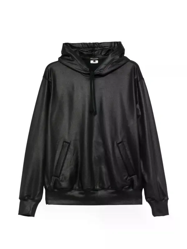 Comme Des Garçons Coated Drawstring Hoodie