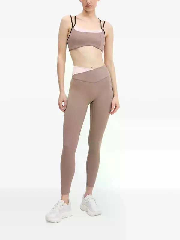 P.E Nation Distortion Layered Crossover-strap Sports Bra