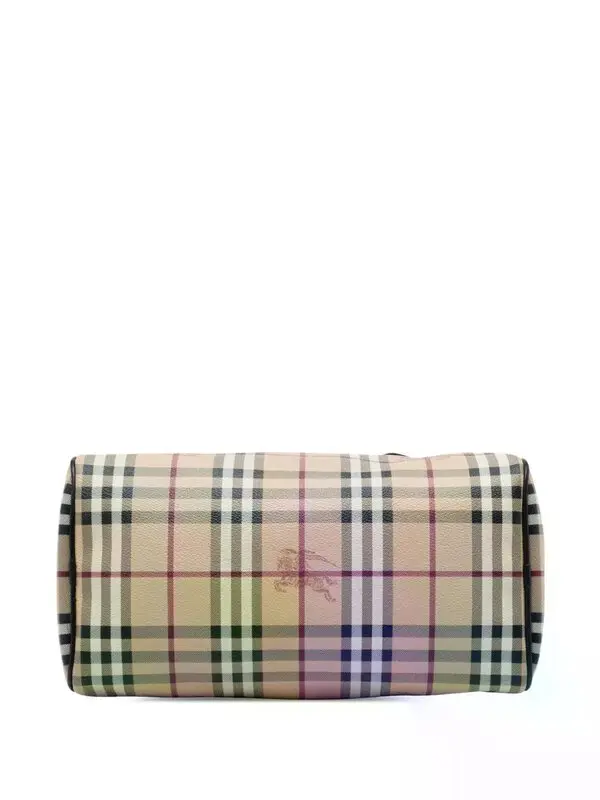 Burberry 2000-2017 Haymarket Check Coated Canvas Boston Bag