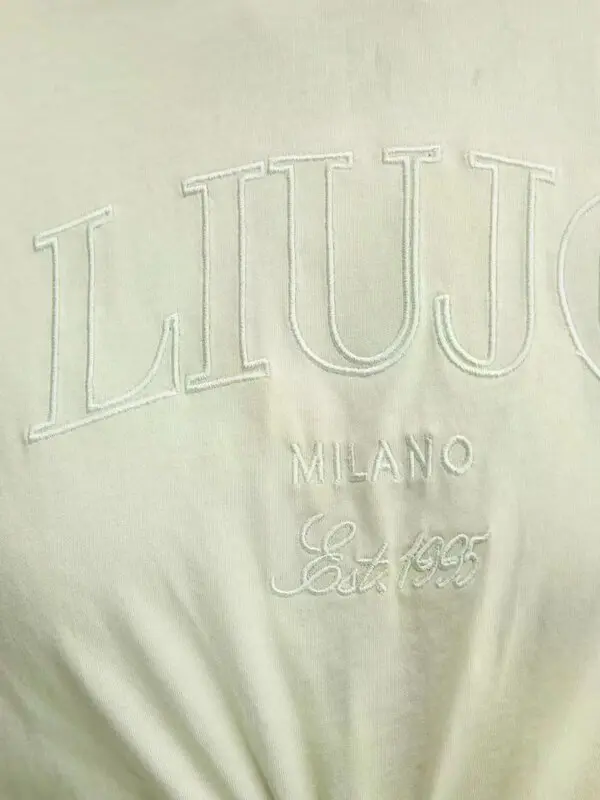 Liu Jo Embroidered Twist T-shirt - Green