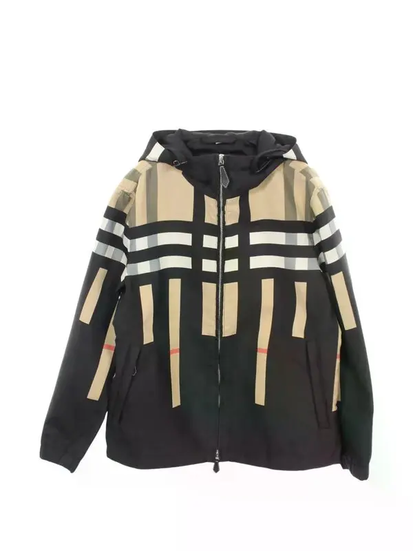 BURBERRY LONDON VINTAGE 2010s Hooded Check Jacket