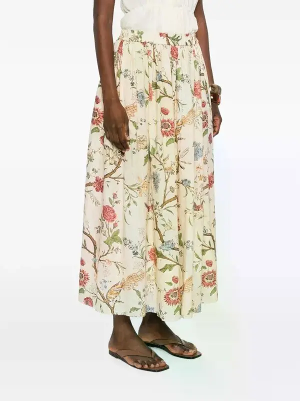 INTO THE EAST Floral-print Maxi Skirt