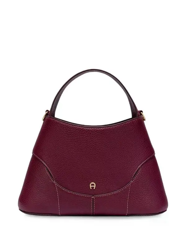 AIGNER Medium Hazel Grained-leather Tote Bag