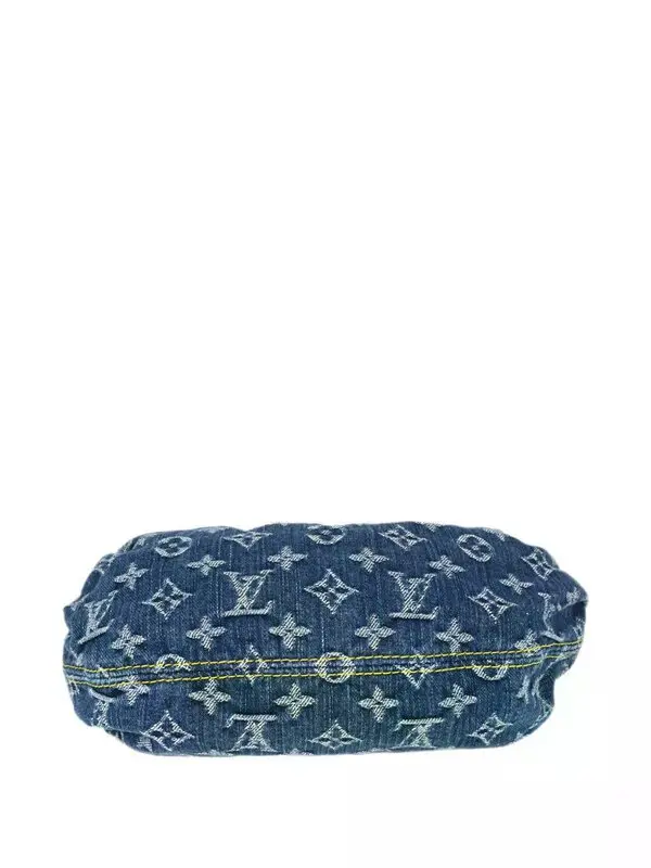 LOUIS VUITTON 2005 Monogram Denim Pleaty Tote Bag