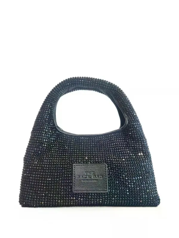 Marc Jacobs The Sack Bag Rhinestone-embellished Shoulder Bag - Black