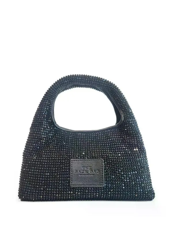 Marc Jacobs The Sack Bag Rhinestone-embellished Shoulder Bag - Black