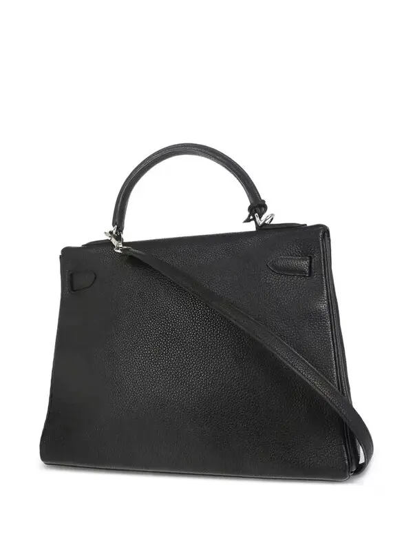 Hermès 2004 32 Kelly Retourne Tote Bag - Black