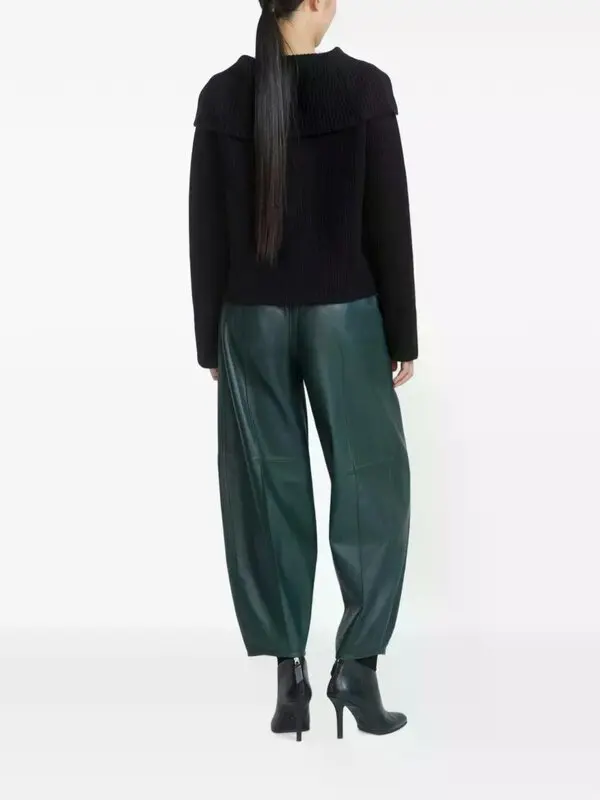 YVES SALOMON Leather Balloon Trousers