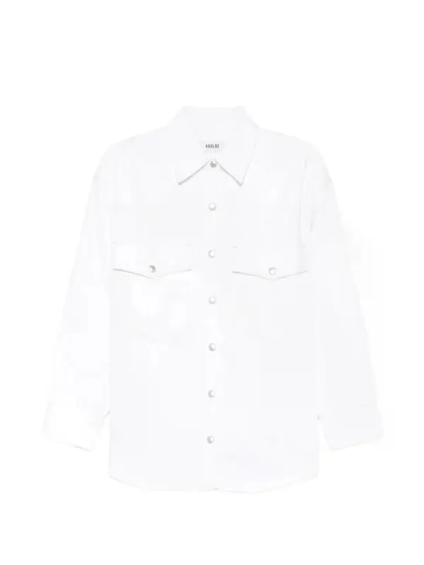 AGOLDE Western Denim Shirt - White