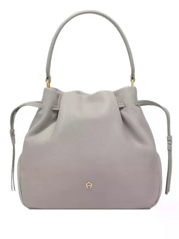 AIGNER Medium Paola Leather Shoulder Bag