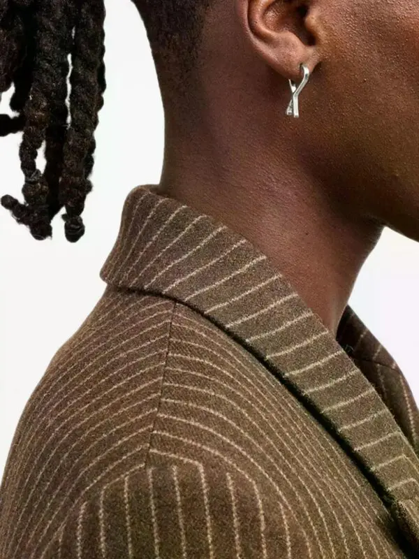 AMI Paris De Coeur Engraved-logo Earrings