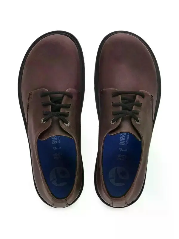 BIRKENSTOCK Highwood Lace-up Leather Derby Shoes