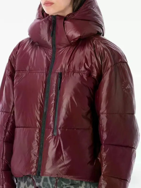 Adidas By Stella McCartney Detachable-hood Quilted Puffer Jacket