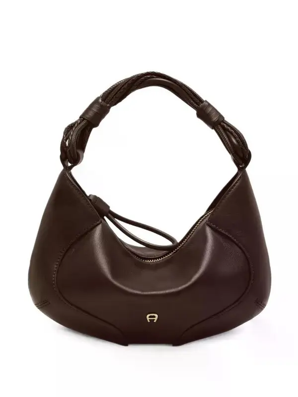 AIGNER Small Giara Leather Shoulder Bag