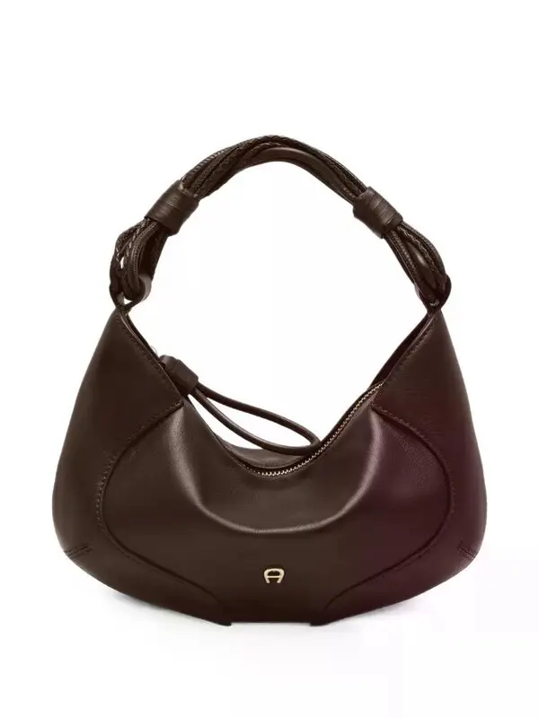 AIGNER Small Giara Leather Shoulder Bag