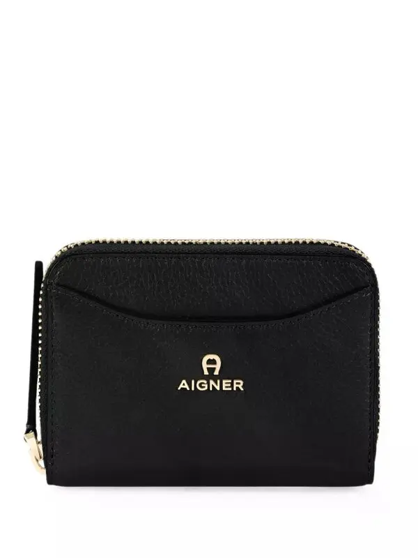 AIGNER Marika Logo-plaque Pebbled Wallet