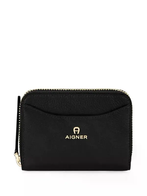 AIGNER Marika Logo-plaque Pebbled Wallet