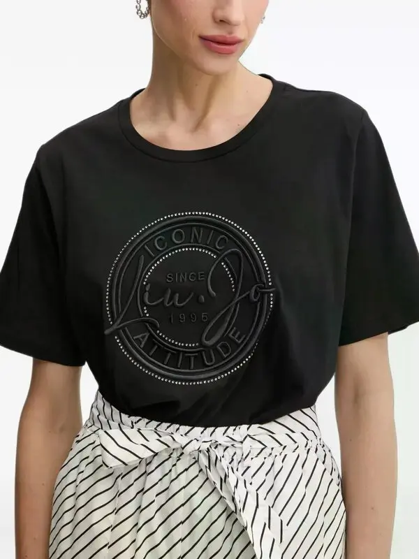 Liu Jo Logo-embroidered T-shirt