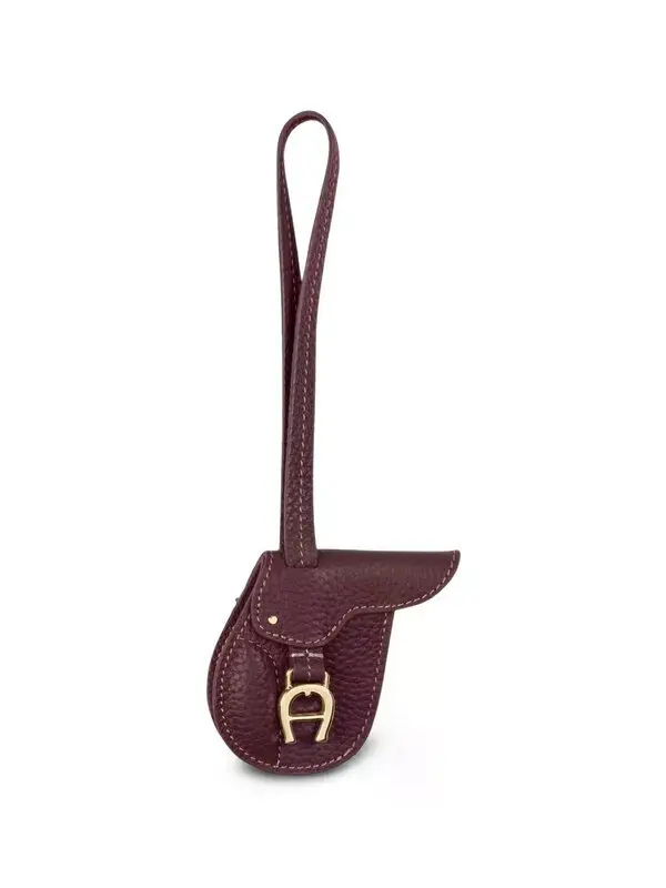 AIGNER Logo-plaque Saddle-shaped Keychain