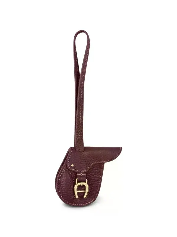 AIGNER Logo-plaque Saddle-shaped Keychain