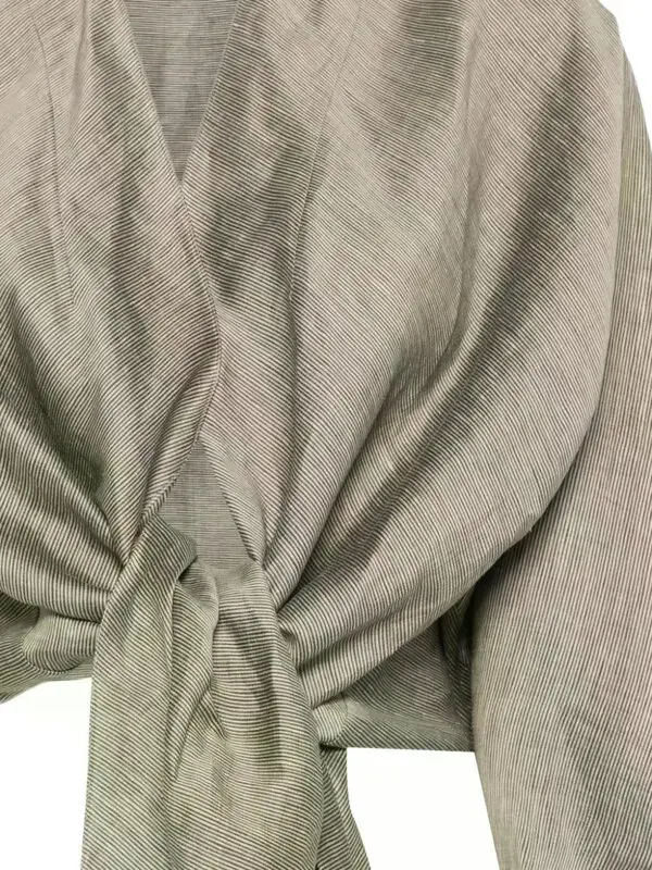 CORTANA Aria Tie-fastening Jacket - Neutrals
