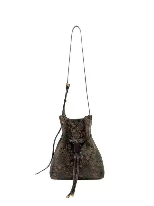 GIANNI CHIARINI Sienna Snakeskin-effect Shoulder Bag