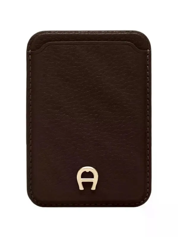AIGNER Paola Logo-plaque Grained Leather Cardholder