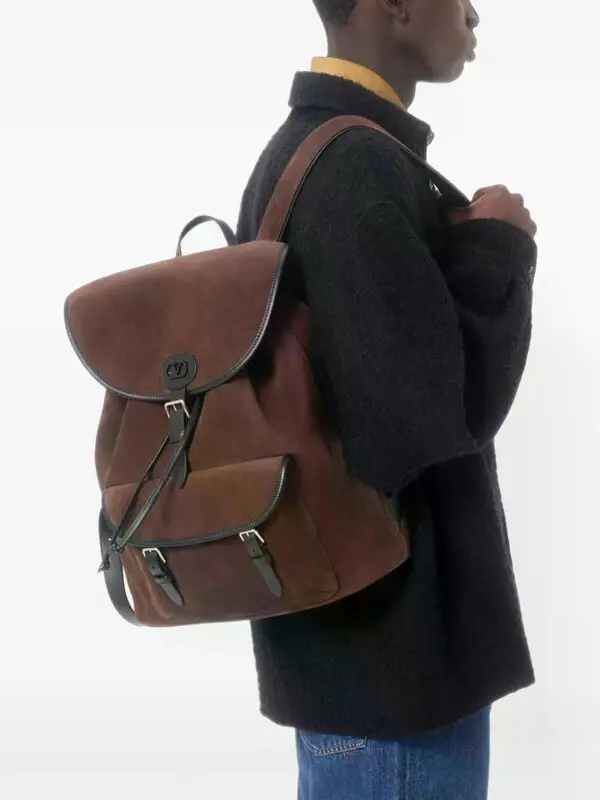 Valentino Garavani Antibes Suede Backpack