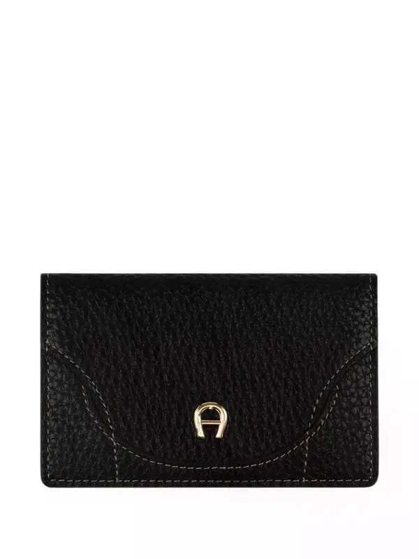 AIGNER Hazel Logo-plaque Pebbled Wallet